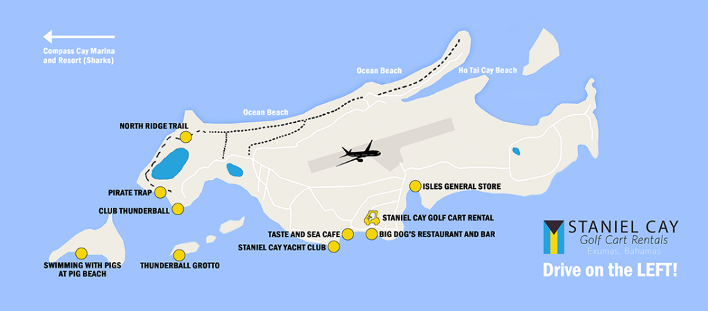 Things To Do : Staniel Cay Golf Cart Rentals, Bicycle Rentals, Beach ...